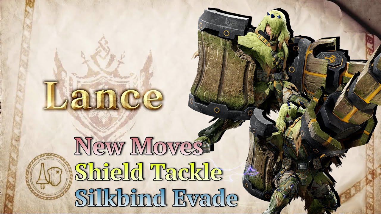 Monster Hunter Rise: Sunbreak – Lance | Shield Tackle and Silkbind ...