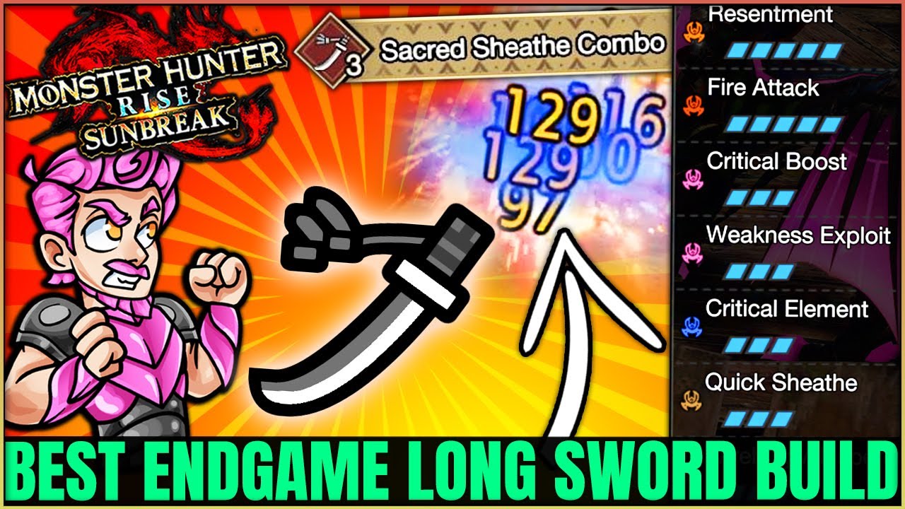 Sunbreak Long Sword is INSANE – Best Endgame Build – All 5 Elements – Monster Hunter Rise ...