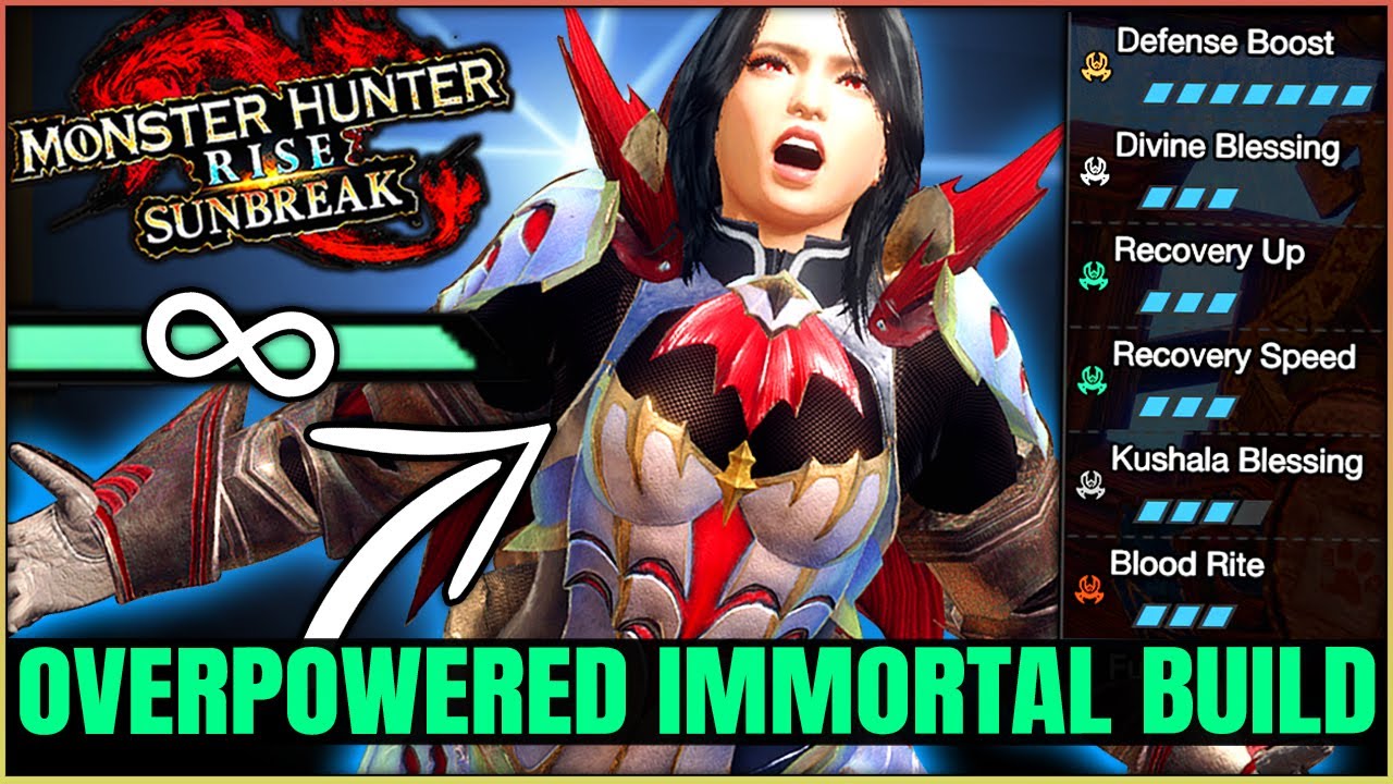 Sunbreak New Immortal Build – NEVER Cart & HUGE Damage – All Weapons – Monster Hunter Rise ...