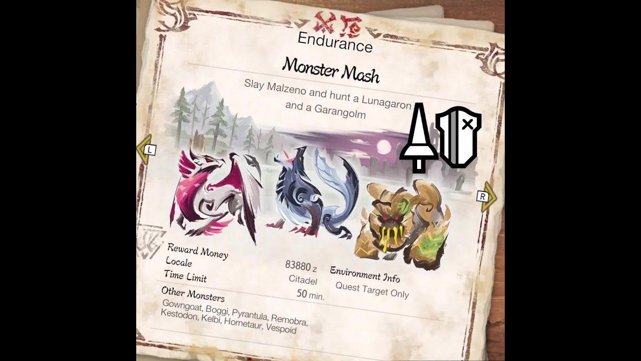 MHRise Sunbreak – No Wirebug Challenge – Hub Quest M6★ “Monster Mash ...